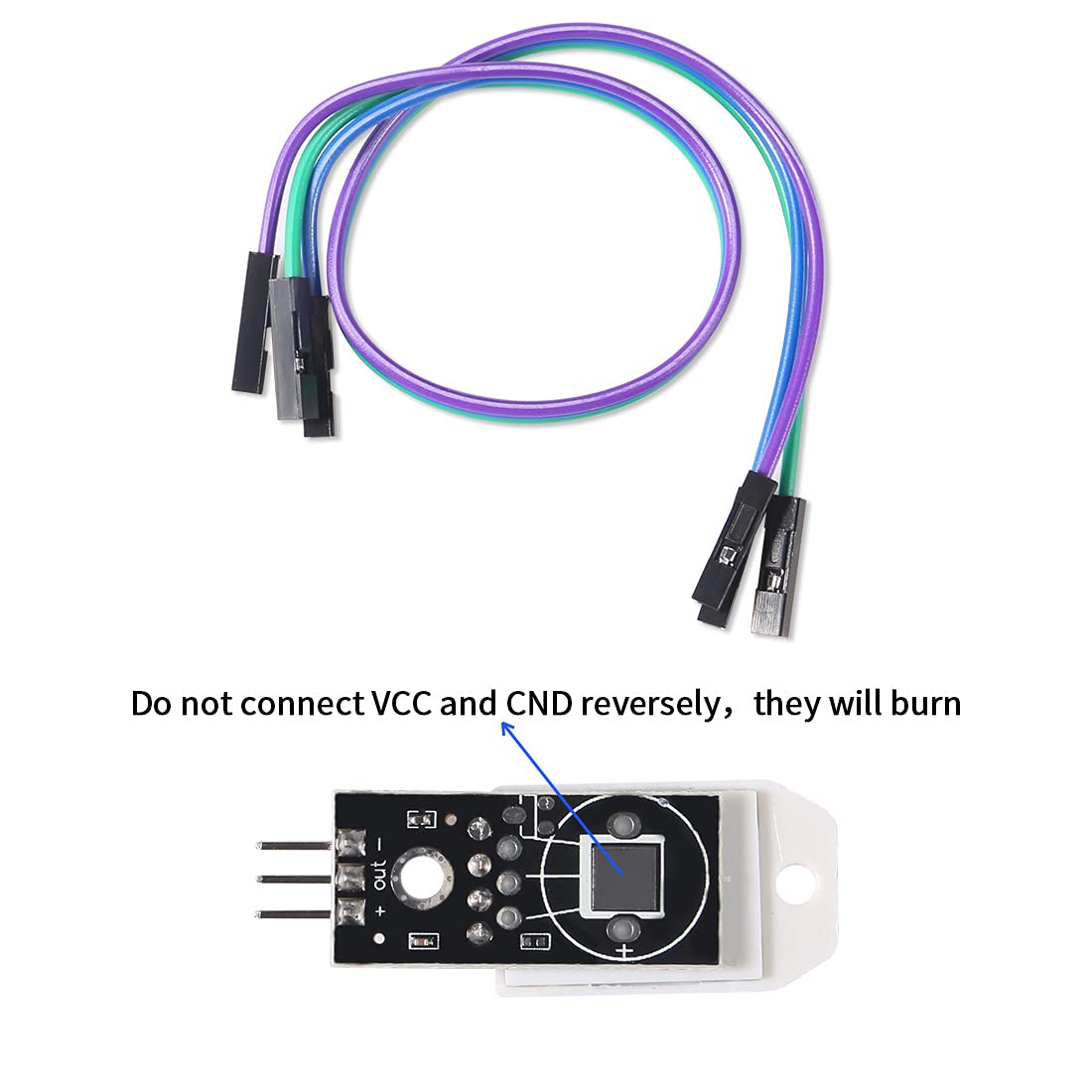 DORHEA 2PCS DHT22 AM2302 Digital Temperature and Humidity Sensor Module Temperature Humidity Monitor Sensor 3Pins Module with Cable