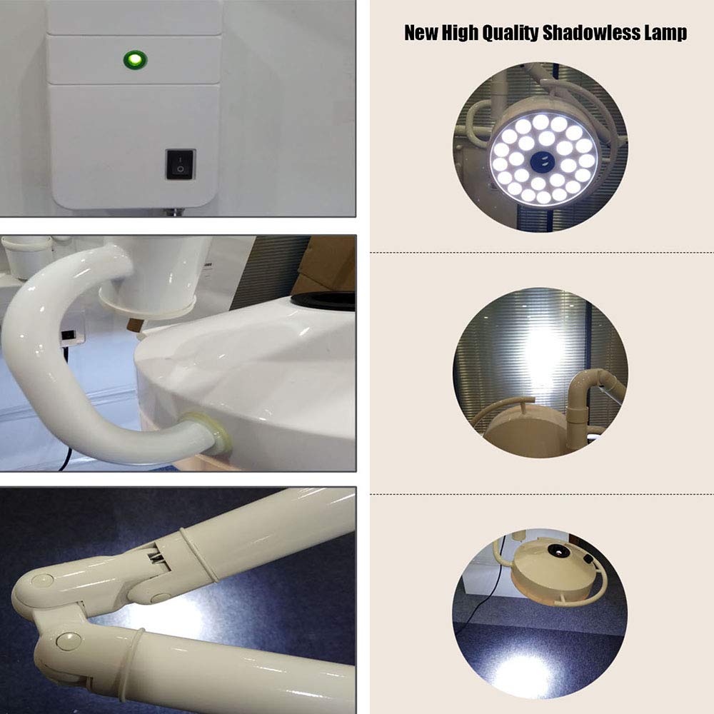 72W Hanging LED Surgical Exam Light Shadowless Lamp Pet Surgery Dental Department 24 Super Beads