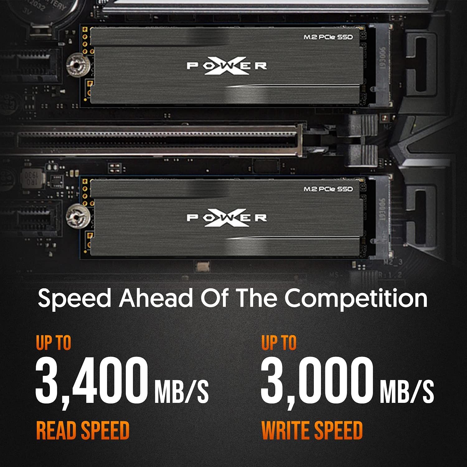 Silicon Power 2TB NVMe M.2 PCIe Gen3x4 2280 TLC R/W up to 3,400/3,000MB/s SSD (SP002TBP34XD8005)