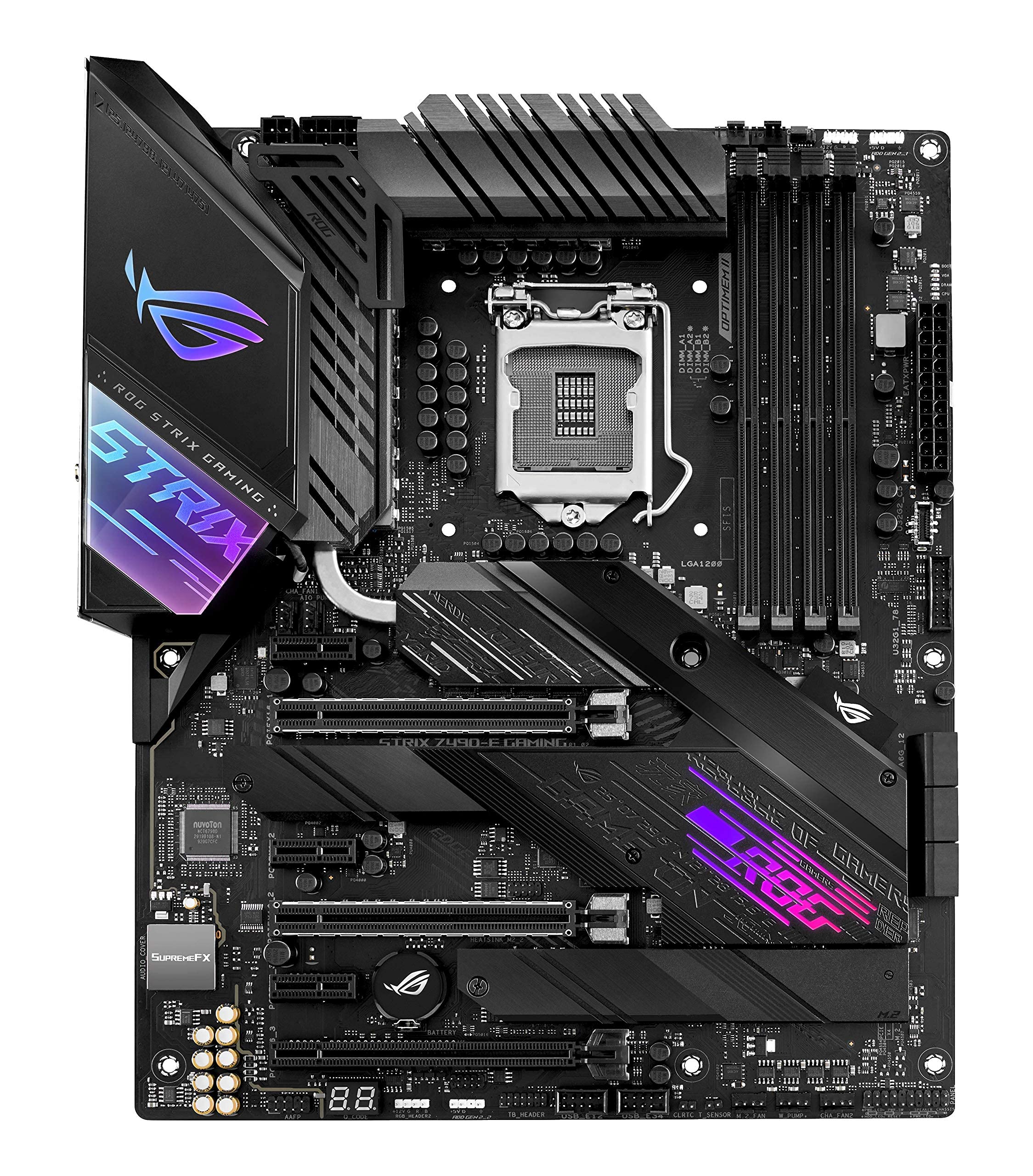 ASUS ROG Strix Z490-E Gaming Z490- WiFi 6, LGA 1200 (Intel 10th Gen) ATX Gaming Motherboard, 14+2 Power Stages, DDR4 4600, Intel 2.5 Gb Ethernet (Renewed)