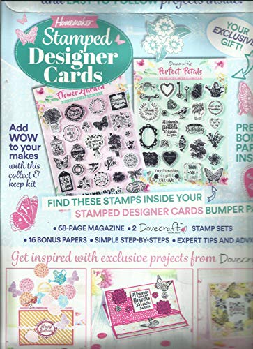 STAMPED DESIGNER CARDS MAGAZINE ALLIN ONE STAMP + MAG PACK 70 + NEW IDEAS