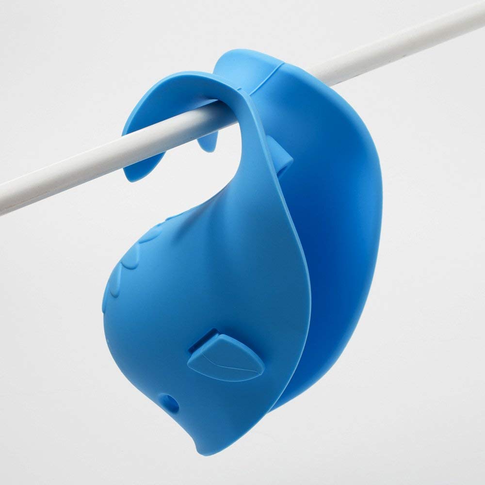 Bath Spout Cover for Bathtub - Protects Baby from Bumping Head During Bathing Time Baby Faucet Cover Universal Faucet Protective Cover Whale Design(Blue)