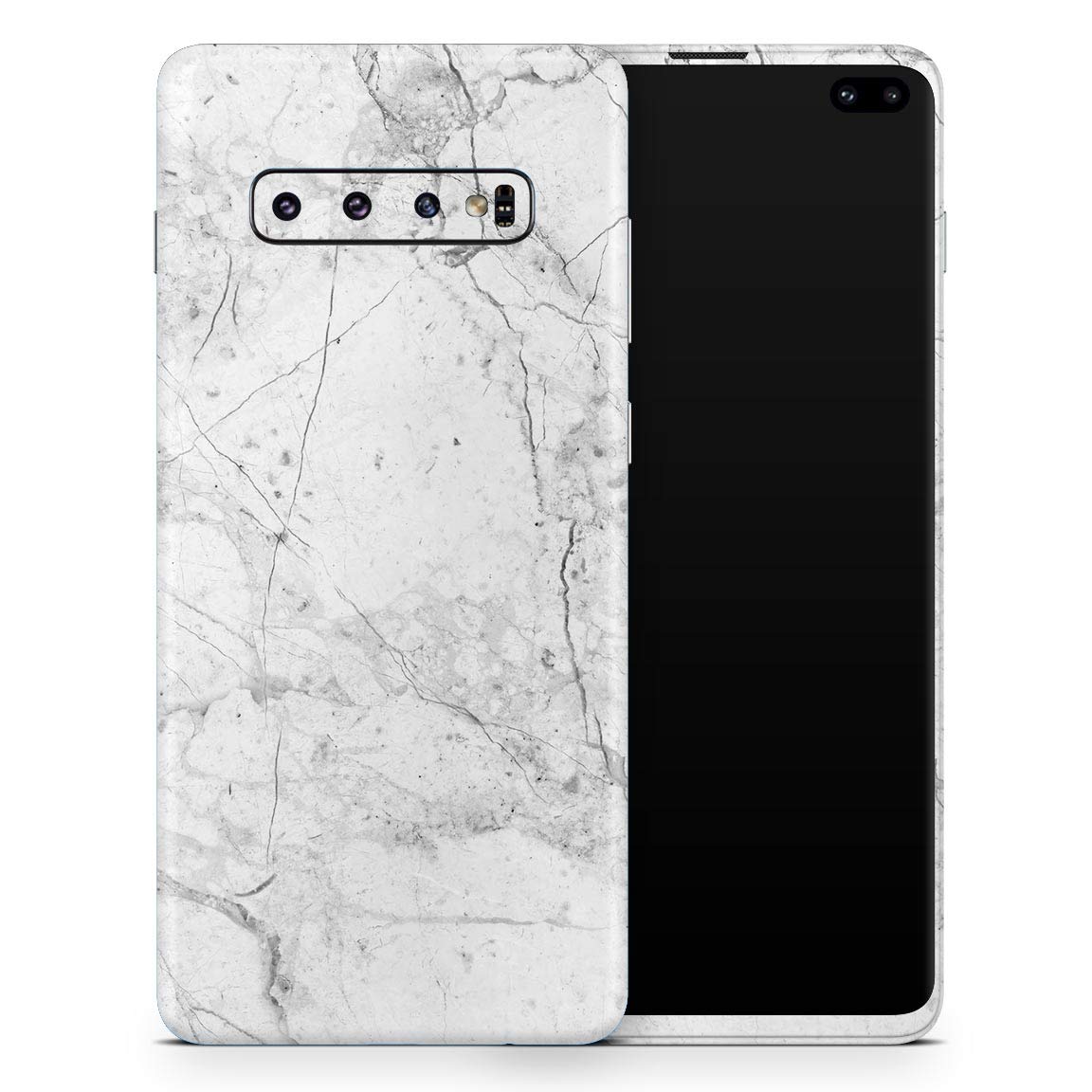 DesignSkinz Cracked Marble Surface 2 Protective Vinyl Decal Wrap Skin Cover Compatible with The Samsung Galaxy S20 (Screen Trim & Back Glass Skin)