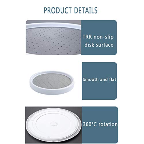 DLD single-layer rotatable two-layer sideboard, spice rack, storage rack, lazy Susan turntable, non-slip shelf (Single layer)