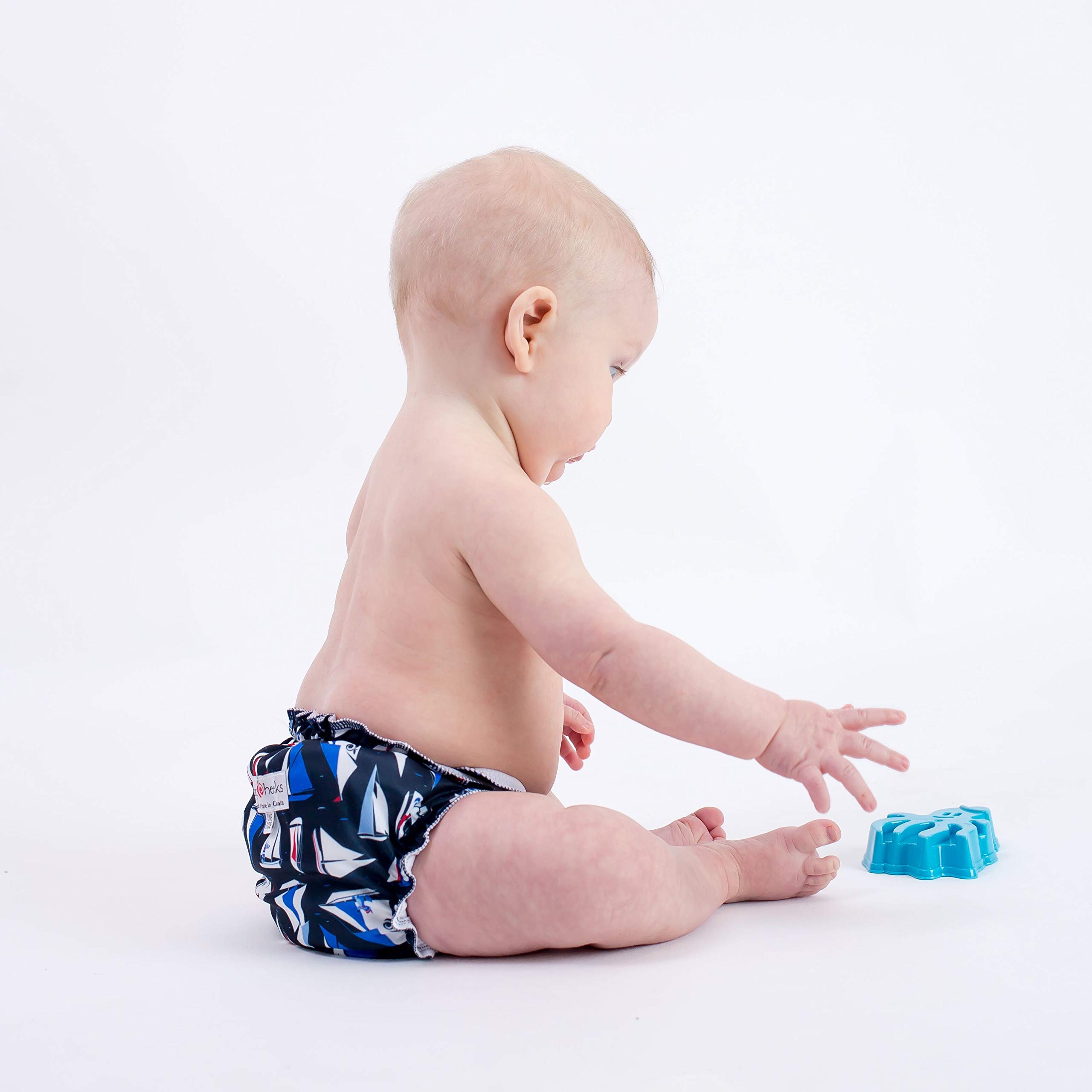 Applecheeks Washable Swim Diaper (Smooth Sailing, Size 2)