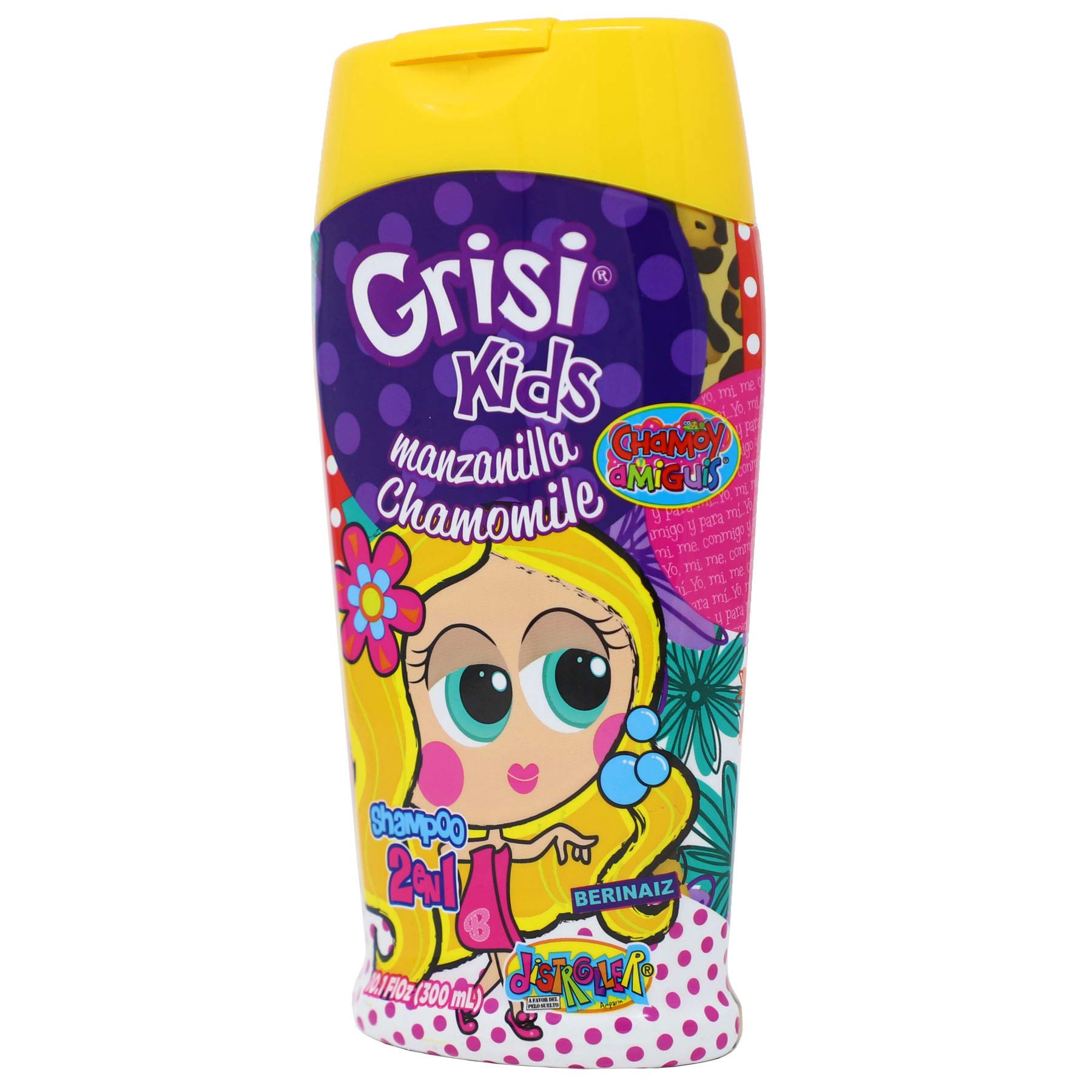 Grisi Kids Chamomile Shampoo, Cleansing, Conditioning, Girls Shampoo with Chamomile Extract, Lightens Naturally, Paraben-Free, Hypoallergenic, 2 Pack, 10.1 Fl Oz Each, 2 Bottles
