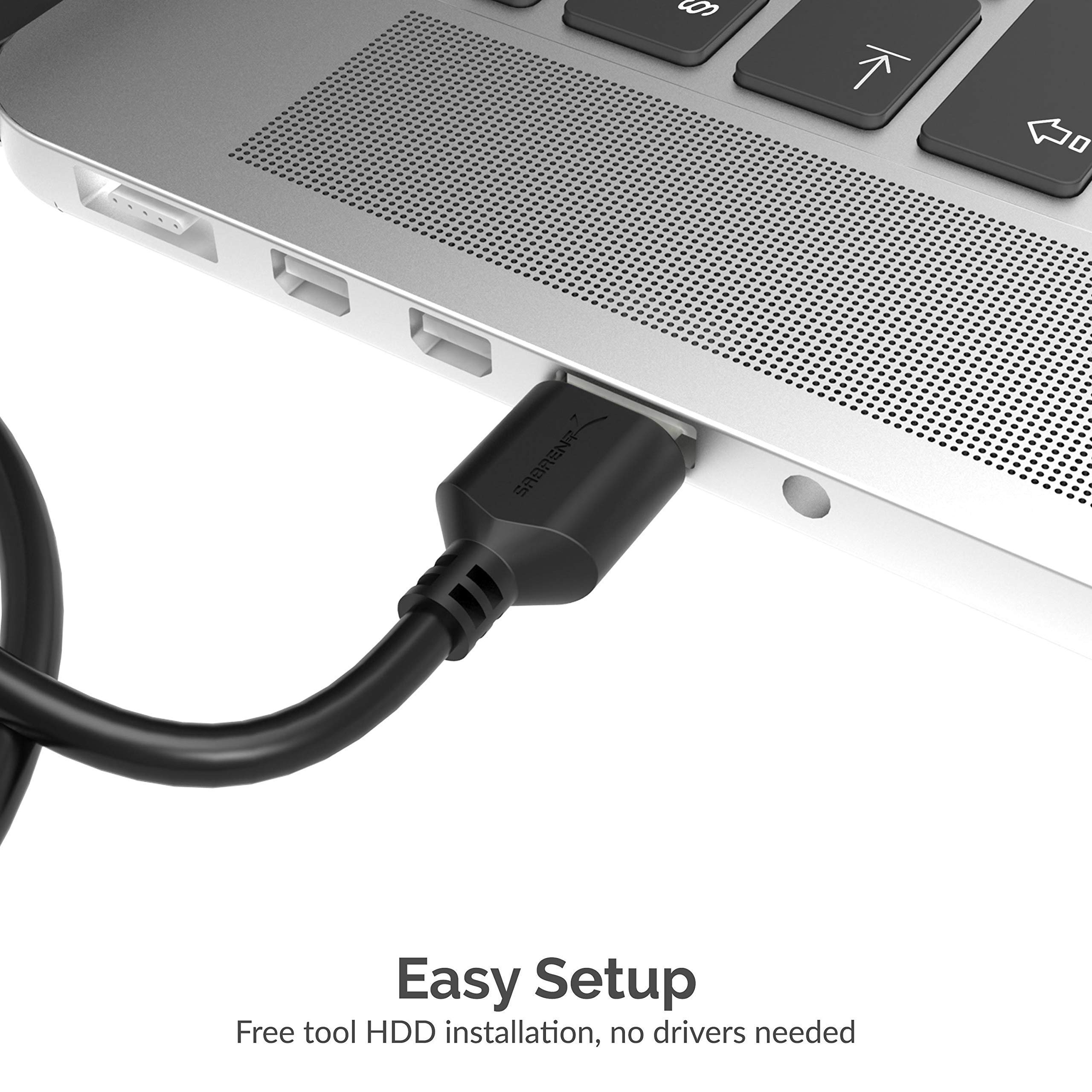 7 Port USB 3.0 Hub with Individual Power Switches and LEDs Includes 36W 12V/3A Power Adapter+USB 3.0 to SSD / 2.5 Inch SATA I/II/III Hard Drive Adapter