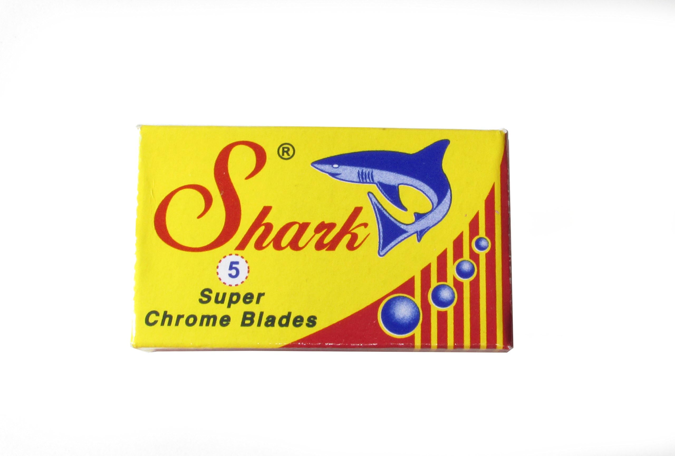 200 Shark Super Chrome Double Edge Safety Razor Blades