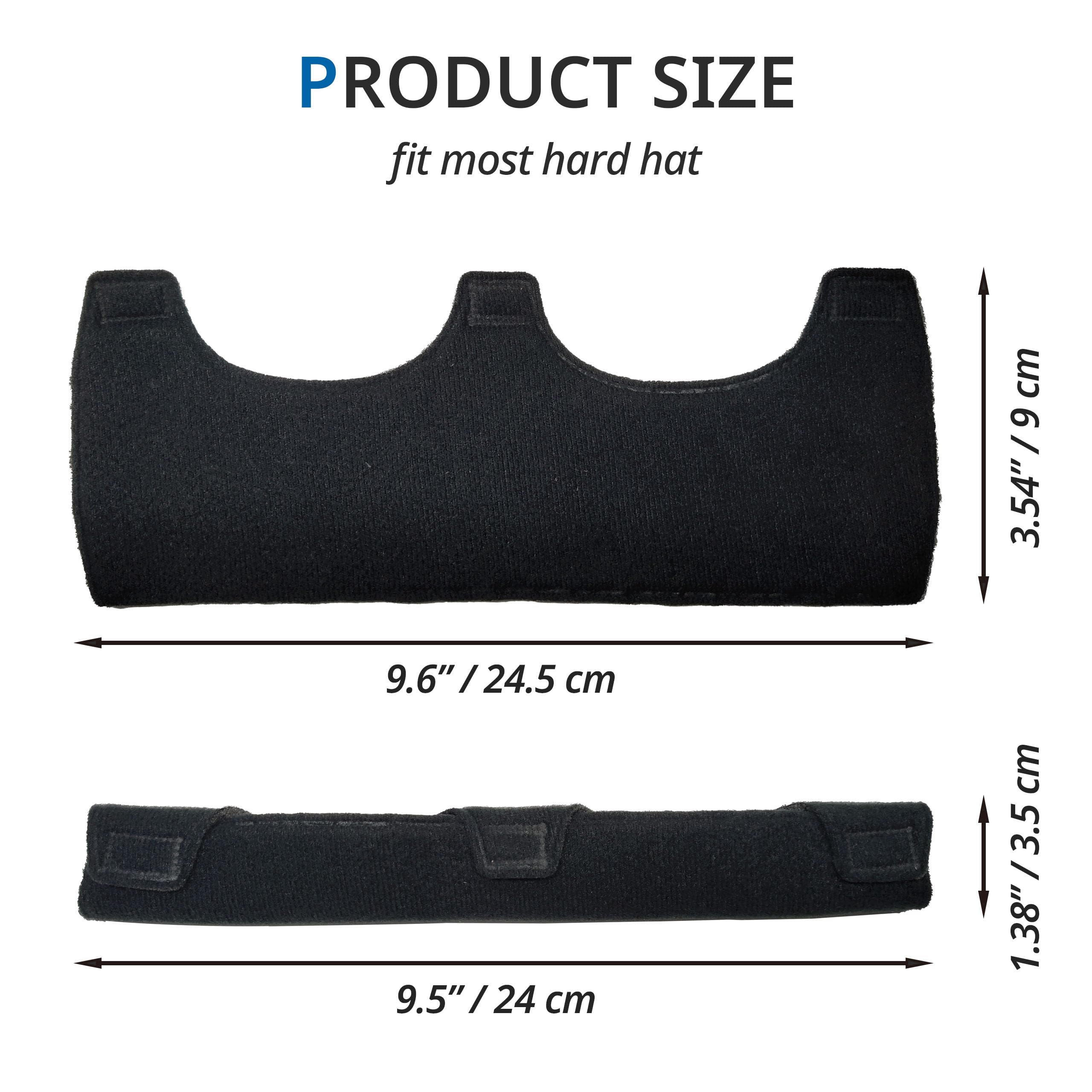 10 Pieces Hard Hat Sweatband, Washable Reusable Hard Hat Sweatband Liners for Hard Hat, Welding Helmet