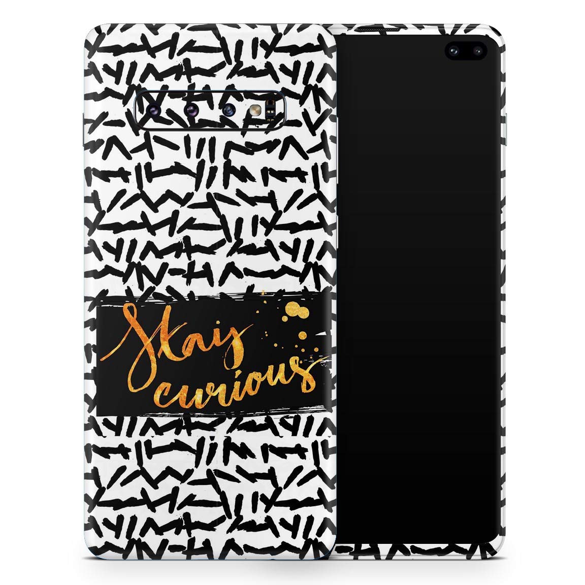 DesignSkinz Lux Stay Curious Protective Vinyl Decal Wrap Skin Cover Compatible with The Samsung Galaxy S20 (Screen Trim & Back Glass Skin)
