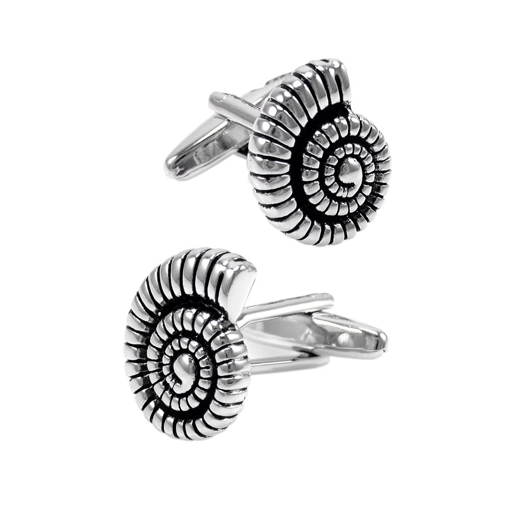 1 Pair Thread Cufflinks Men's French Shirt Sleeve Snailed Cufflinks Business Fancy (Color : A, Size : One Size) (A One Size)