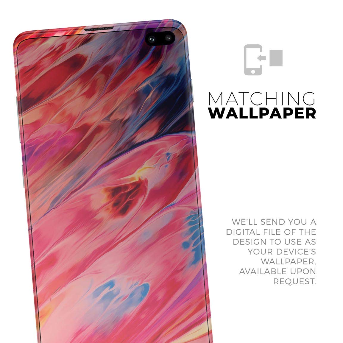 DesignSkinz Blurred Abstract Flow V14 Protective Vinyl Decal Wrap Skin Cover Compatible with The Samsung Galaxy S20 (Screen Trim & Back Glass Skin)