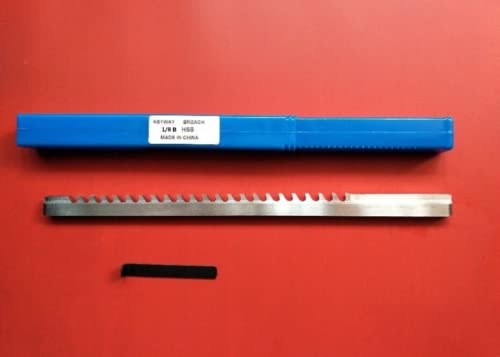 1/8" Inch Size HSS Keyway Broach B Push Type Keyway Cutter CNC Metalworking Tool