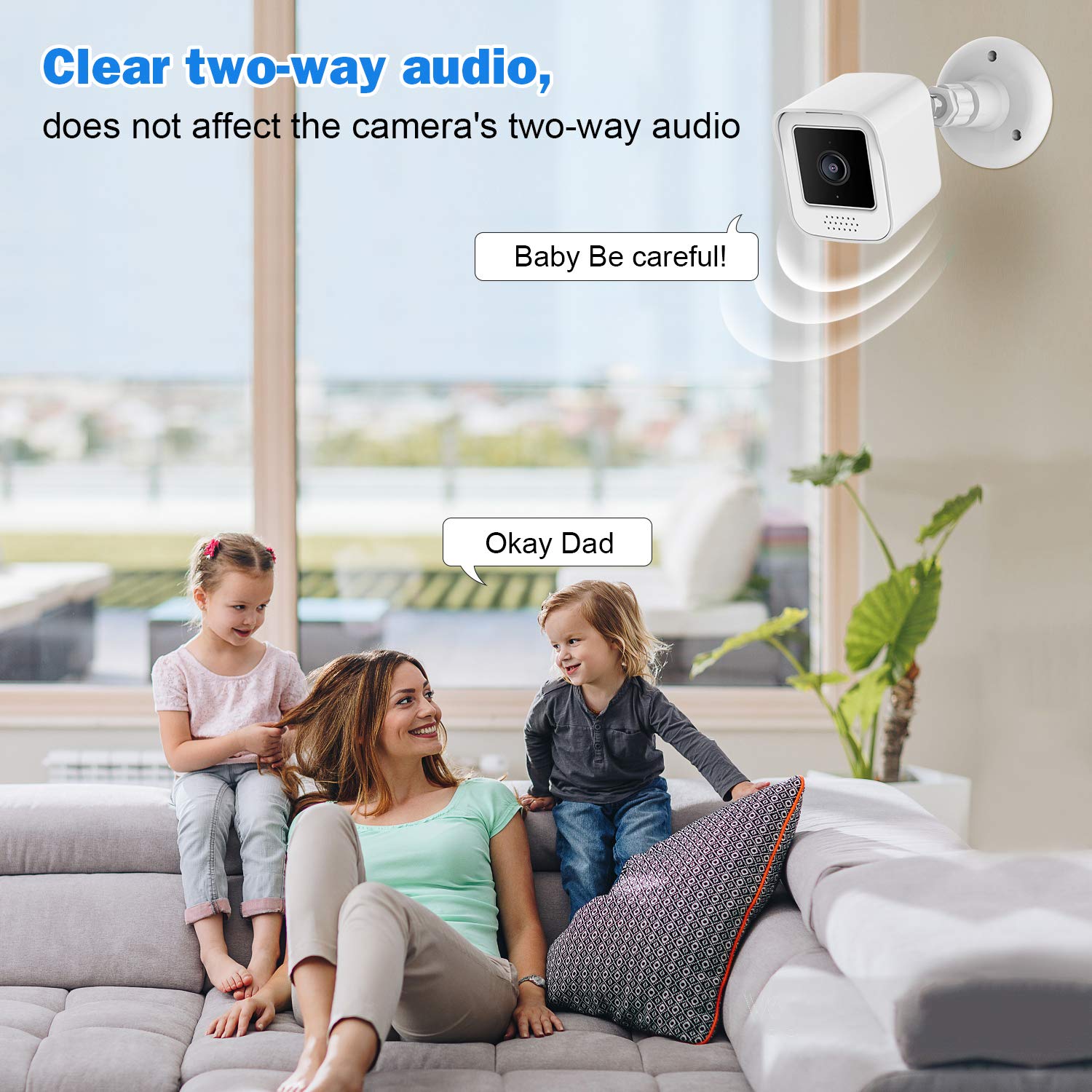 3-Pack Wall Mount Bracke and Housing for Wyze Cam V3 and V3 Pro Camera, wyze v3 Cover Indoor/Outdoor Video Security Accessories,Sun Protection Protective Shell and Adjustable Wall Mounting Brackets