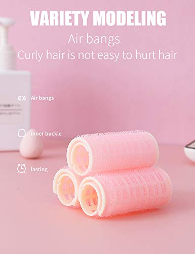 Bangs Roll,DIY Air Bang Hair Curlers Self-Adhesive Spiral Hair Rollers 2 Packs