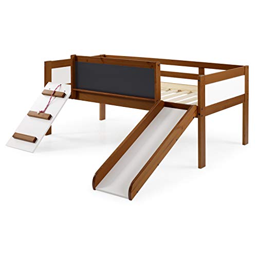 Donco Kids Twin Novelty Art Play Junior Low Loft Espresso