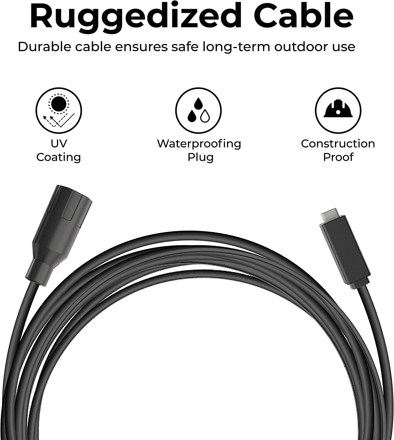 Brinno AFB1000 Camera Extender Kit - 49 FT Ruggedized USB-C Power Extension Cable - Instantly preview camera and transfer data at high-speeds - Compatible with BCC2000 and TLC series with ATH2000 case