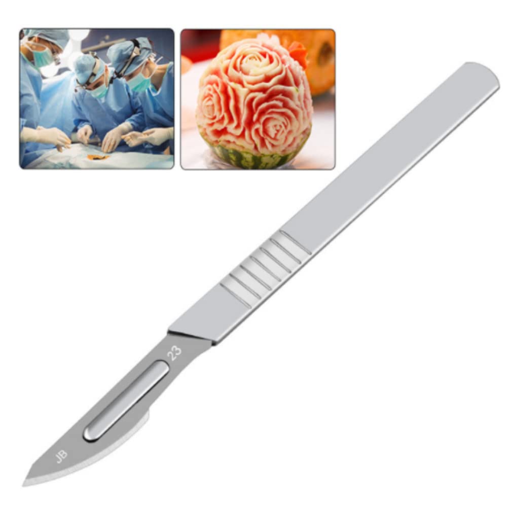 1 Pc Scalpel Blades Scalpels Surgical Sterile Blades with 10 Pcs Replaceable Knife Blades Carbon Steel Blades for Callus Removal,Sculpting, Cutting,Crafts & More