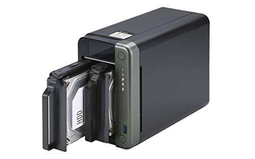 QNAP TS-253D-4G 2 Bay NAS for Professionals with Intel® Celeron® J4125 CPU and Two 2.5GbE Ports (TS-253D-4G-AMZ-US)