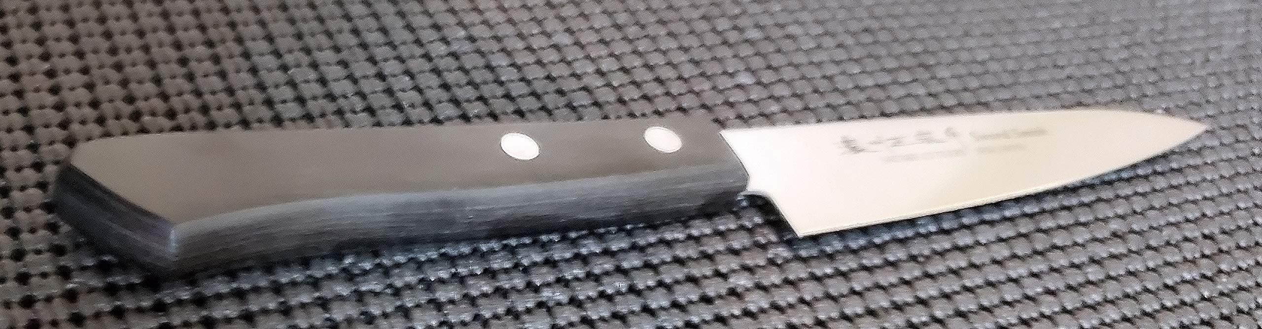 Satake Made In Japan Molybdenium Vanadium Stainless Steel Chef's Knife (801-850 Petty Blade 120mm) Wood,Stainless Steel,Natural