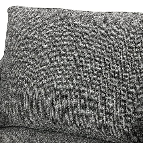 Amazon Brand β Rivet Modern Living Room Accent Chair with Metal Legs, 35.4"W, Dark Gray