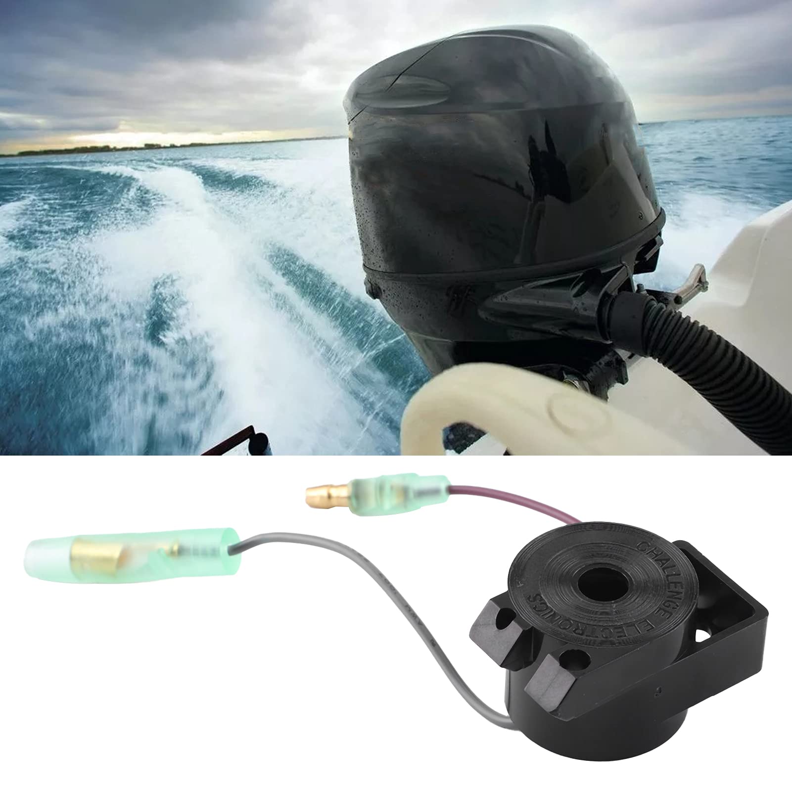 Audio Warn Alarm, Outboard Buzzer OE: Remote Control Box Outboard Engine Universal Single and Double Key Panel