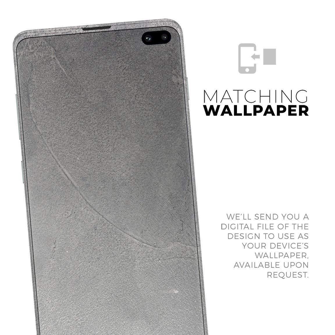 DesignSkinz Gray Cracked Concrete Protective Vinyl Decal Wrap Skin Cover Compatible with The Samsung Galaxy S20 (Screen Trim & Back Glass Skin)