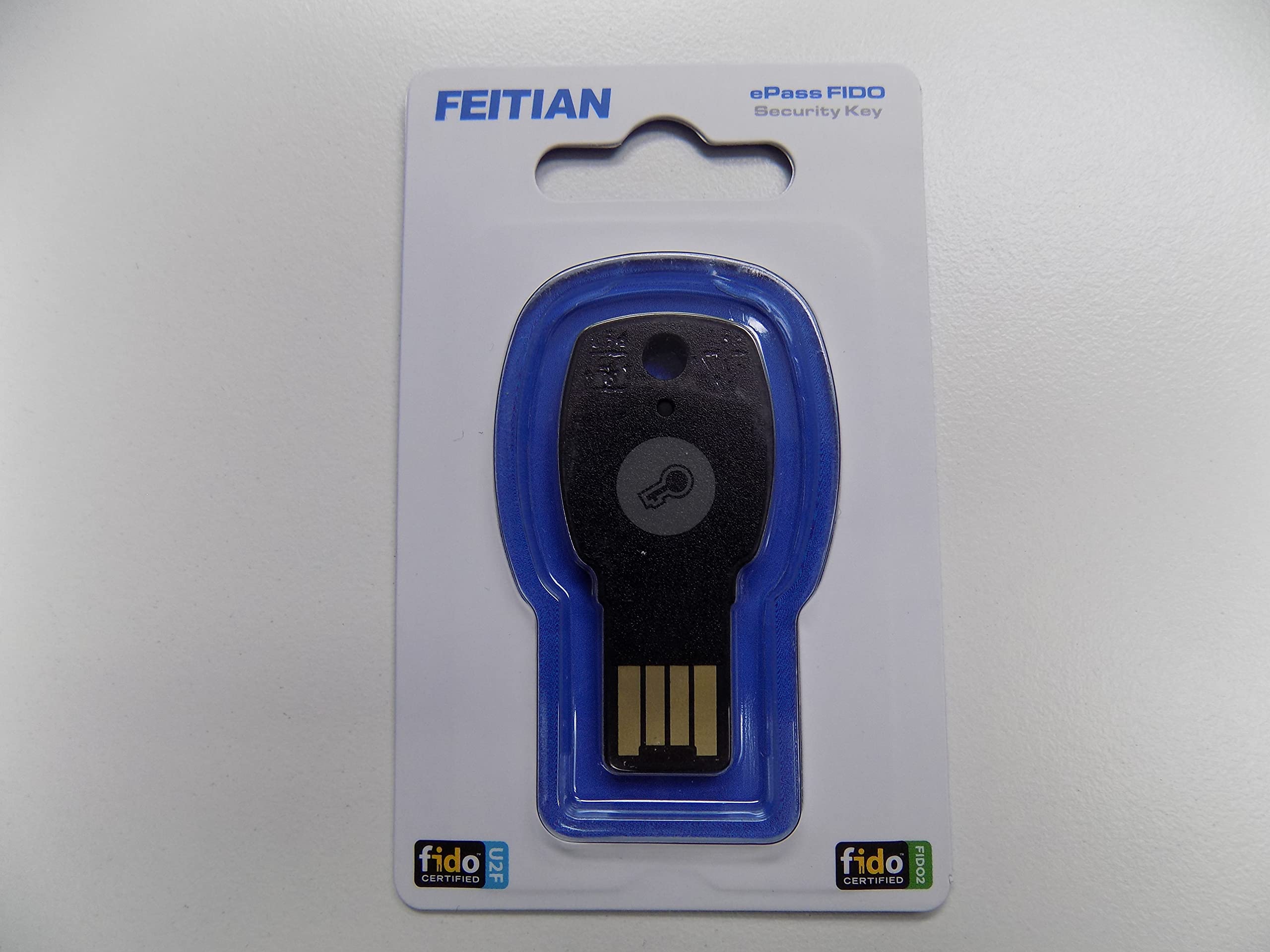 FEITIAN ePass A4B USB Security Key - Two Factor Authenticator - USB-A with FIDO U2F + FIDO2 - Help Prevent Account Takeovers with Multi-Factor Authentication