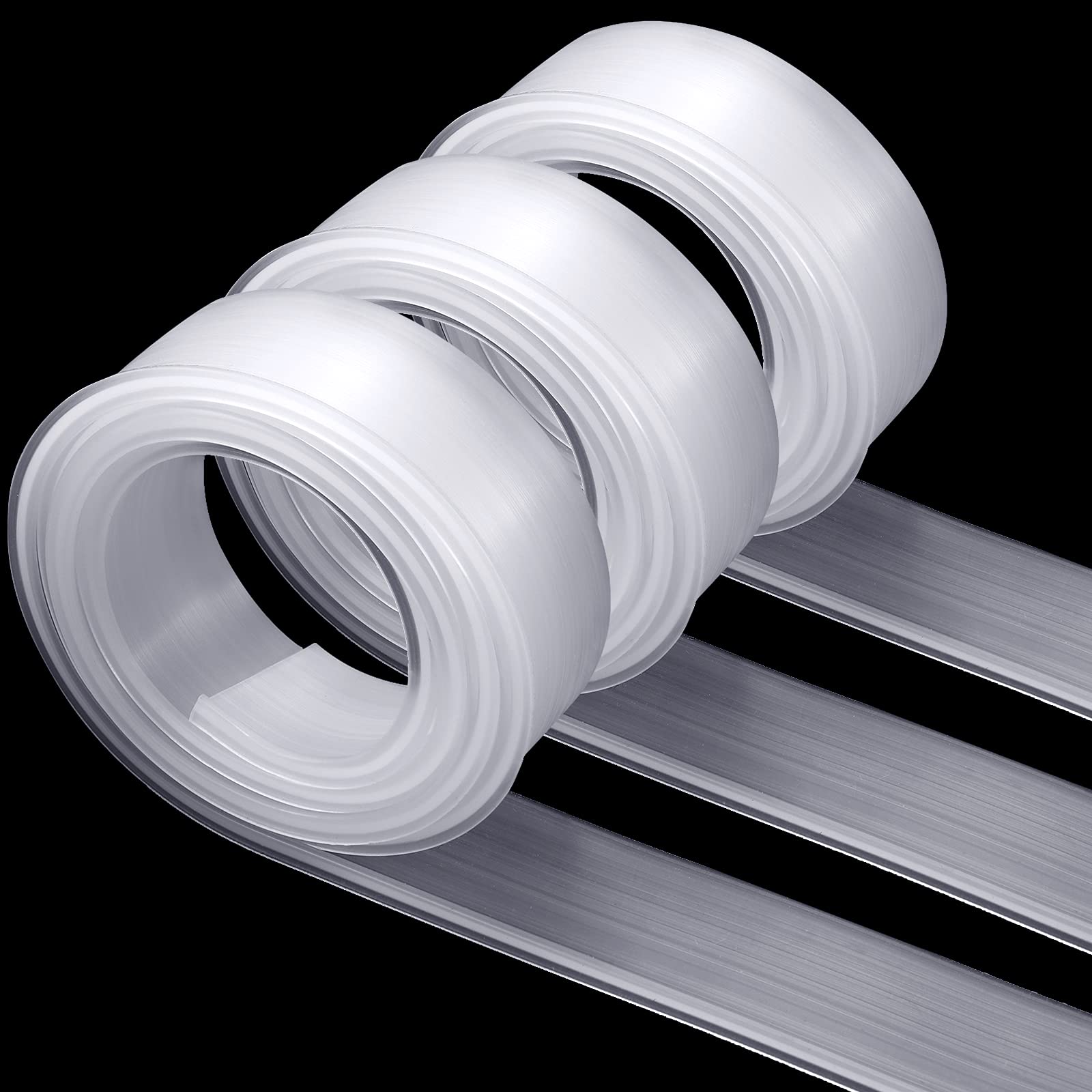 108 Inch Clear Shower Door Bottom Seal T Shaped Shower Door Seal Strip Framed Shower Door Drip Sweep Replacement Parts for Bathroom