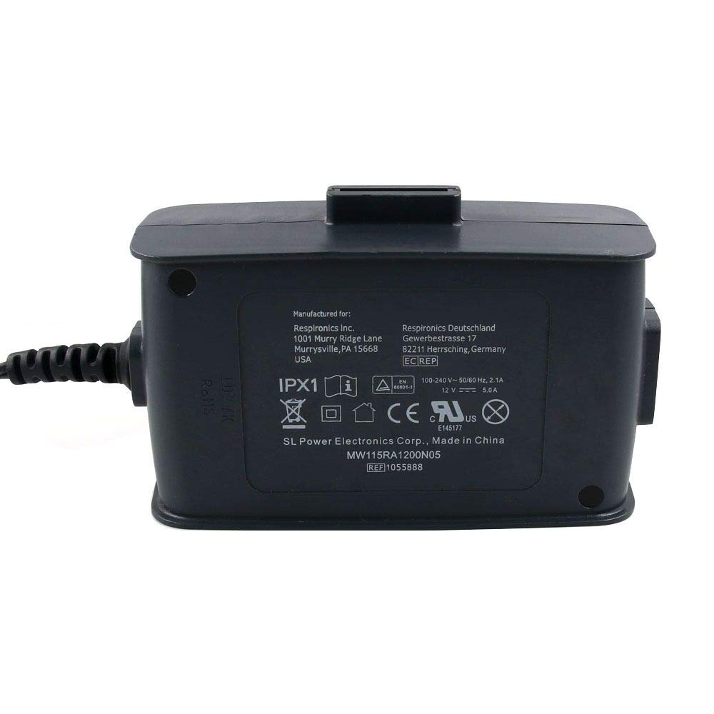 60W 12V 5A AC DC Adapter Charger Replacement for Philips Respironics Pro M Series 1015642 CPAP Machine 50 Series System One REMstar Auto A-Flex 550 REF 550P Power Supply