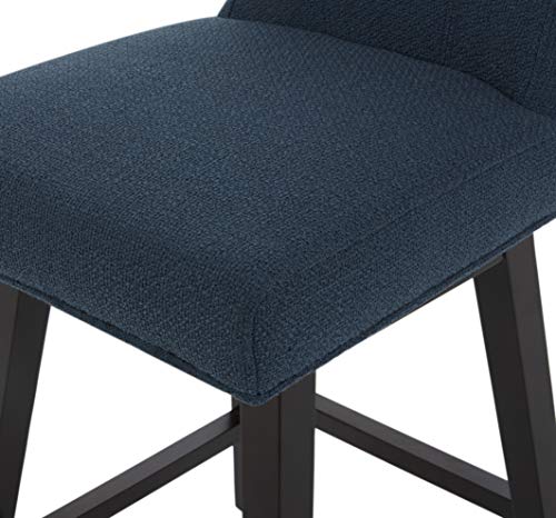 Amazon Brand β Stone & Beam Esme Memory-Swivel Counter-Height Barstool, 39.4"H, Cadet Blue