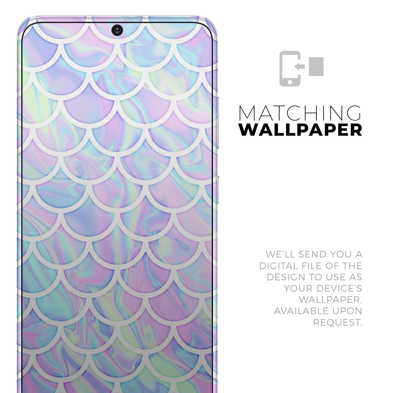 DesignSkinz Iridescent Dahlia v8 Protective Vinyl Decal Wrap Skin Cover Compatible with The Samsung Galaxy S20 (Screen Trim & Back Glass Skin)