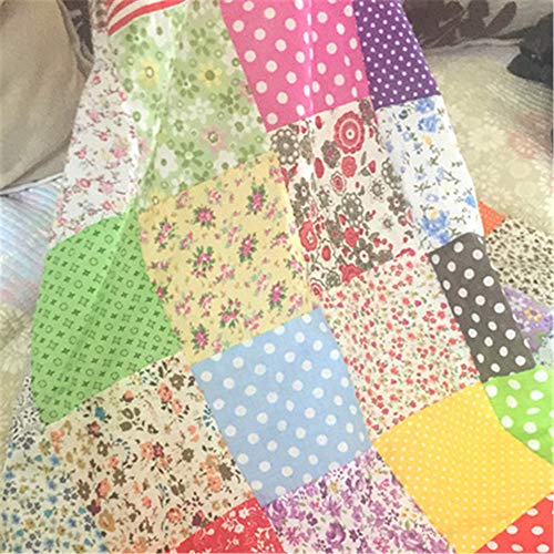 7Pcs 50cmx50cm Cotton Craft Fabric, Craft Patchwork Bundle Squares Patchwork DIY Sewing Scrapbooking Quilting Artcraft (Navy Blue,50X50cm)