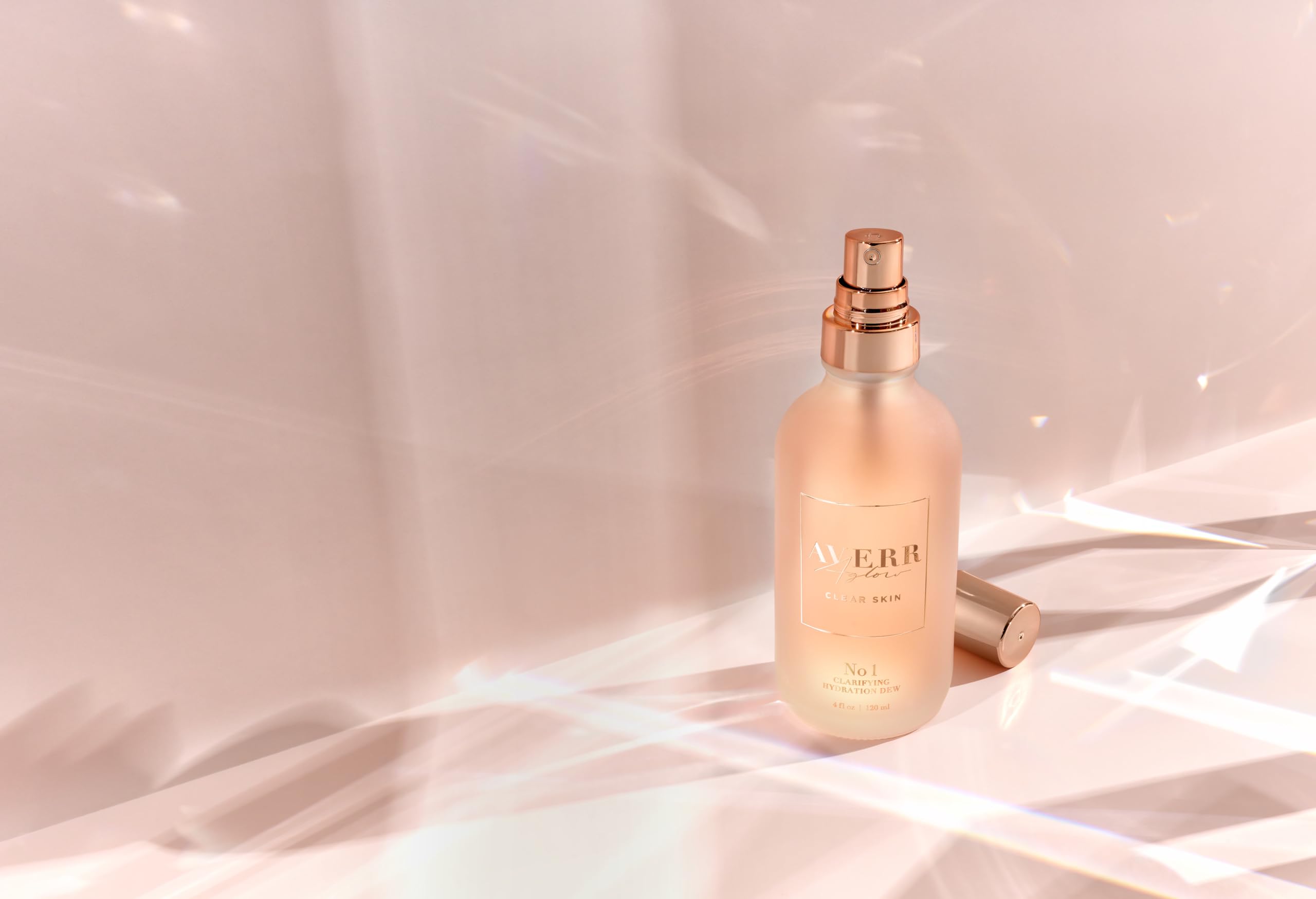 Averr Aglow - Rose Water Clarifying Hydration Dew - Prevents Acne Breakouts, Blackheads & Blemishes - Daily Skincare Moisturizing Face Mist - Balance Oily & Dry Skin - Hydrate & Soothe Redness - 4 oz