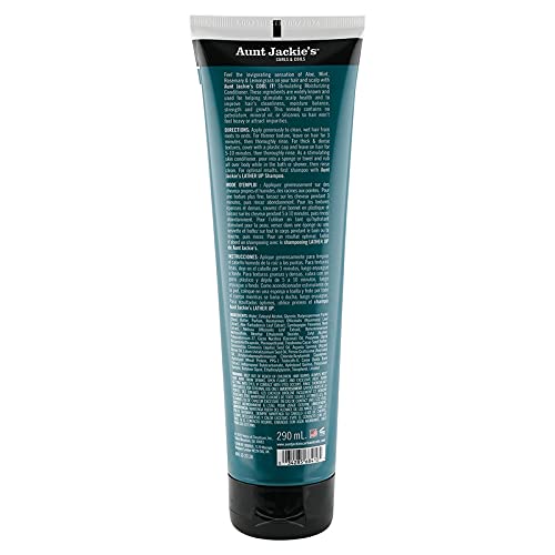 Aunt Jackie's Aloe & Mint Recipes Cool It! Stimulating Moisturizing Conditioner With Rosemary & Lemongrass for Softer, Healthier Looking Hair, 10 oz