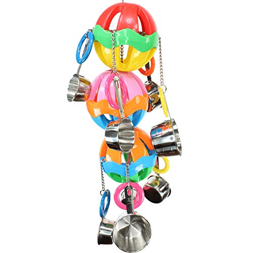 Bonka Bird Toys 1429 Huge Triple Tuff Pot Bird Toy