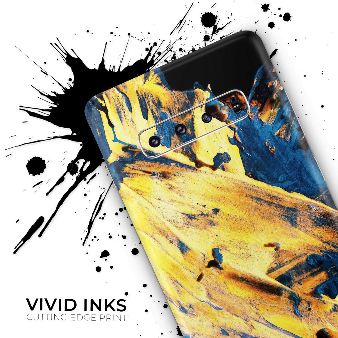 DesignSkinz Liquid Abstract Paint V43 Protective Vinyl Decal Wrap Skin Cover Compatible with The Samsung Galaxy S20 (Screen Trim & Back Glass Skin)