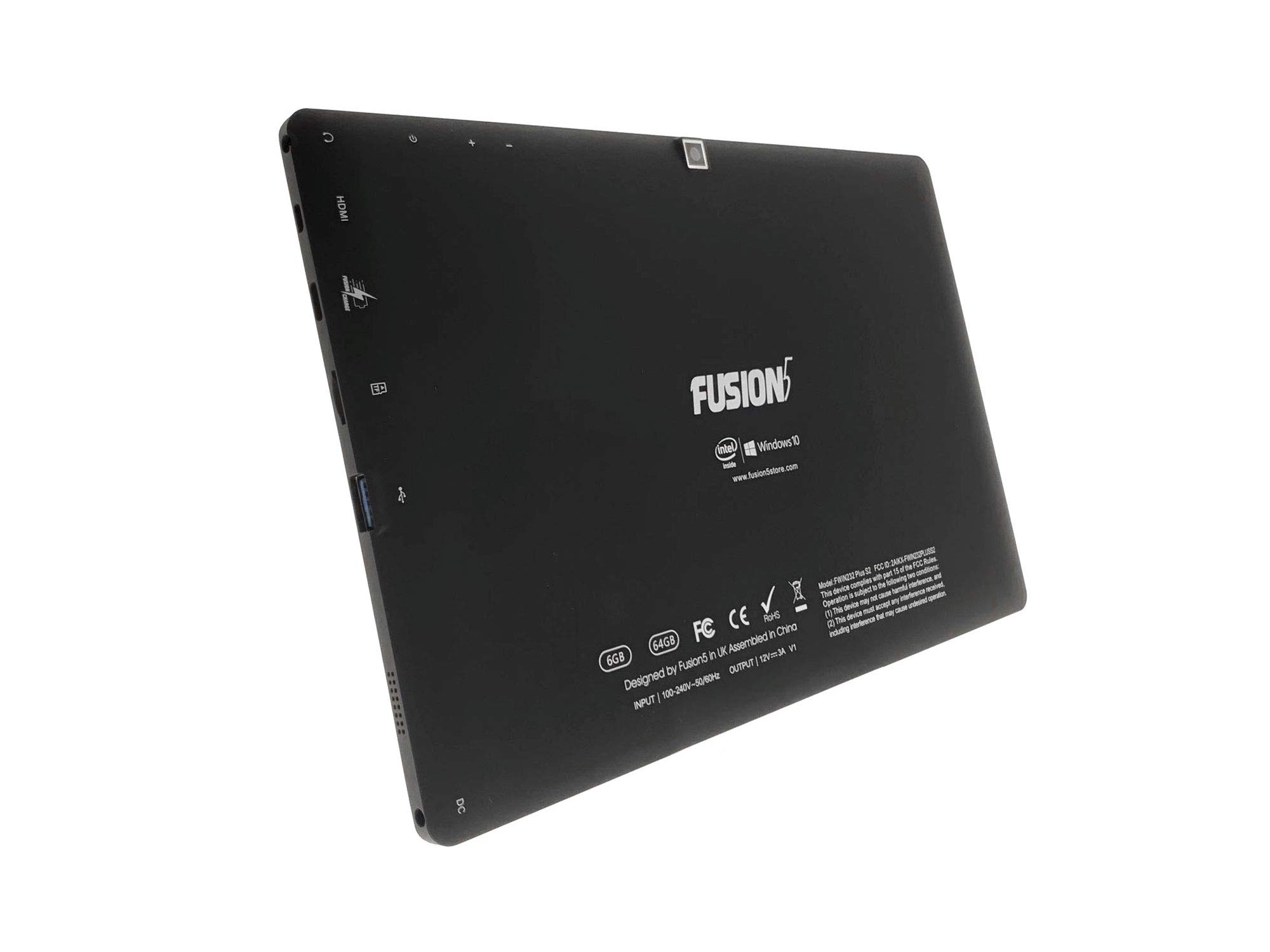 10" Windows 10 FWIN232 PLUS S2 Fusion5 Ultra Slim Windows Tablet PC - (6GB RAM, USB 3.0, Intel, Front Facing Single Camera, Windows 10 Professional Tablet PC)