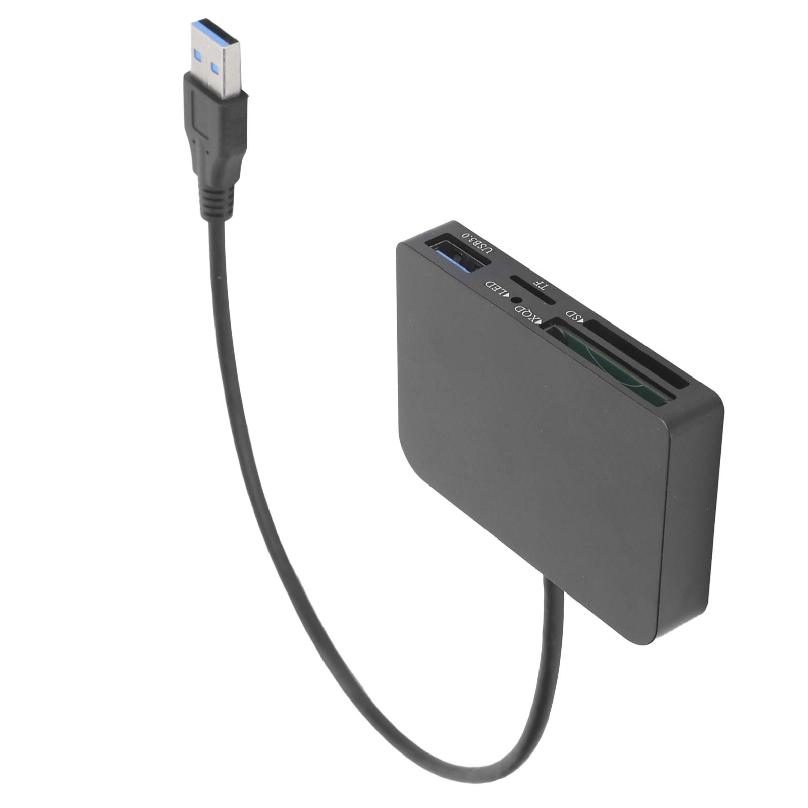 VINGVO Taidda- Card Converter, Portable Automatic Identification Aluminum Alloy Small Size Card Adapter, Plug and Play for Desktop Laptop