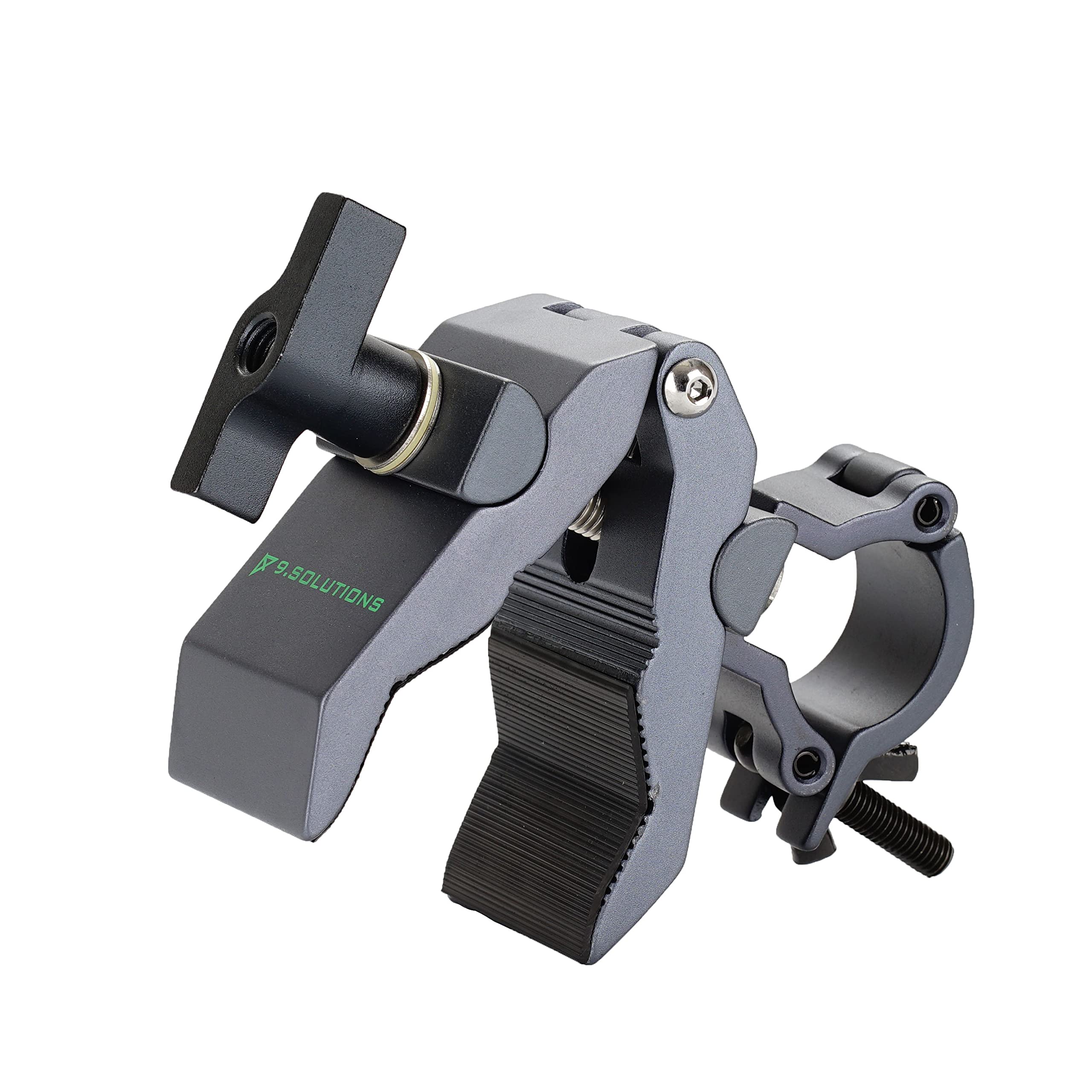 9.Solutions Python Clamp with 35mm Tube Mount, 35mm Tube Clamp, Rotate Independent, Max Load: 44lbs, 9.VP5081G