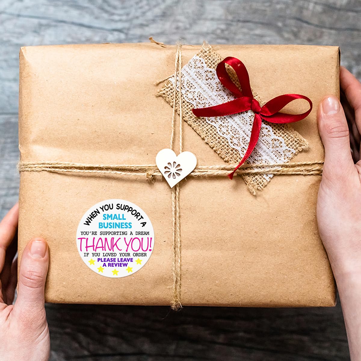 Littlefa 1.7β Please Leave a Review with Colour Design Stickers,Thank You Stickers,Bakeries Stickers,Handmade Stickers,Small Business Stickers, Envelopes Stickers, Gift Bags Packaging 500 PCS