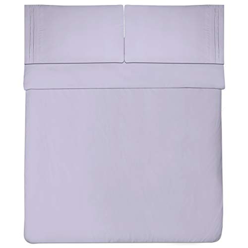 Queen Size Bed Sheets - Breathable Luxury Sheets with Full Elastic & Secure Corner Straps Built In - 1800 Supreme Collection Extra Soft Deep Pocket Bedding Set, Sheet Set, Queen, Lavender