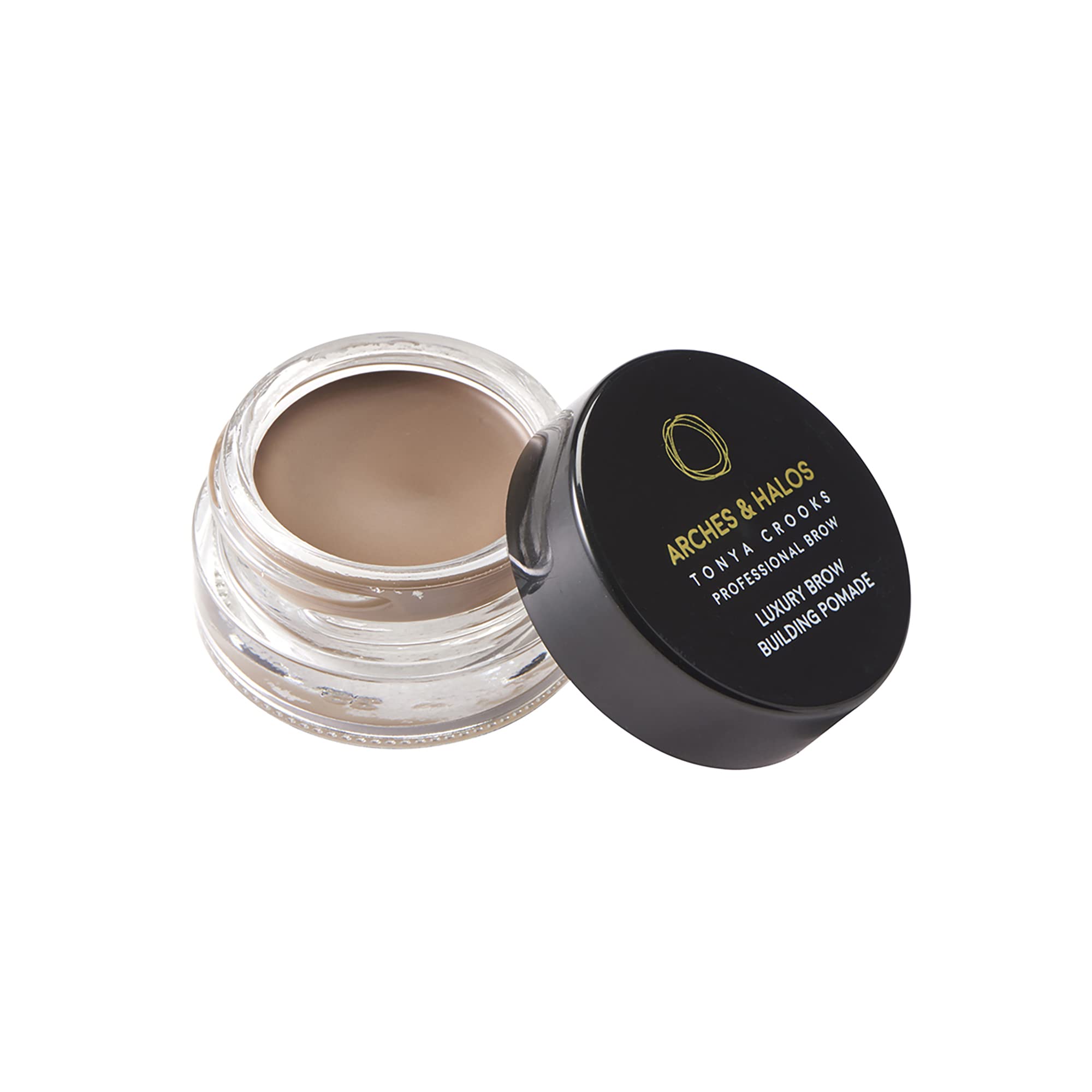 Arches & Halos Luxury Brow Building Pomade - Sunny Blonde - Tinting Brow Definer for Sculpting and Shaping Eyebrows - Soft, Smudge-Proof, Silky Texture - Lightweight Cream and Gel Blend - 0.016 oz