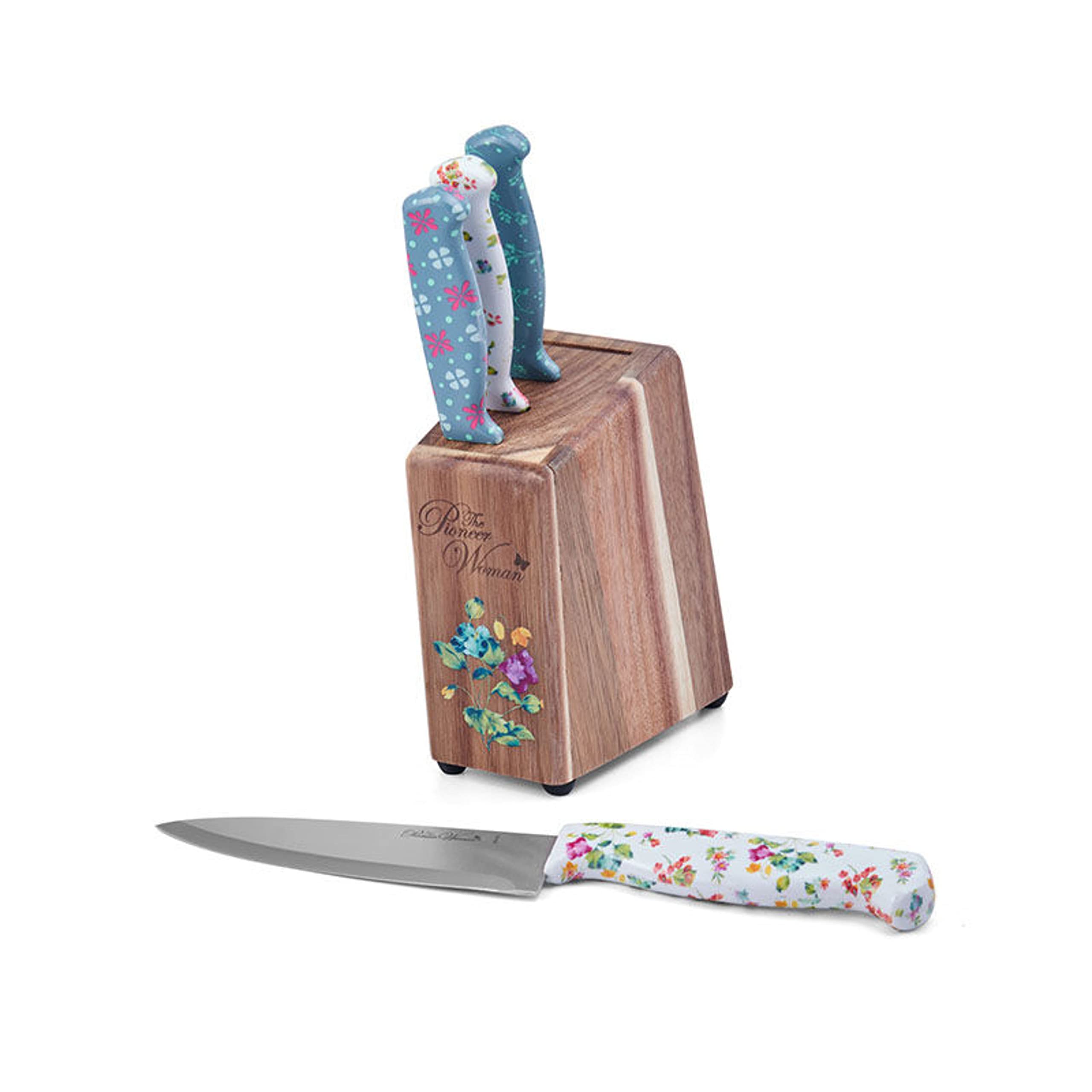 Blooming Bouquet 5pc Prep Set with Wood Block