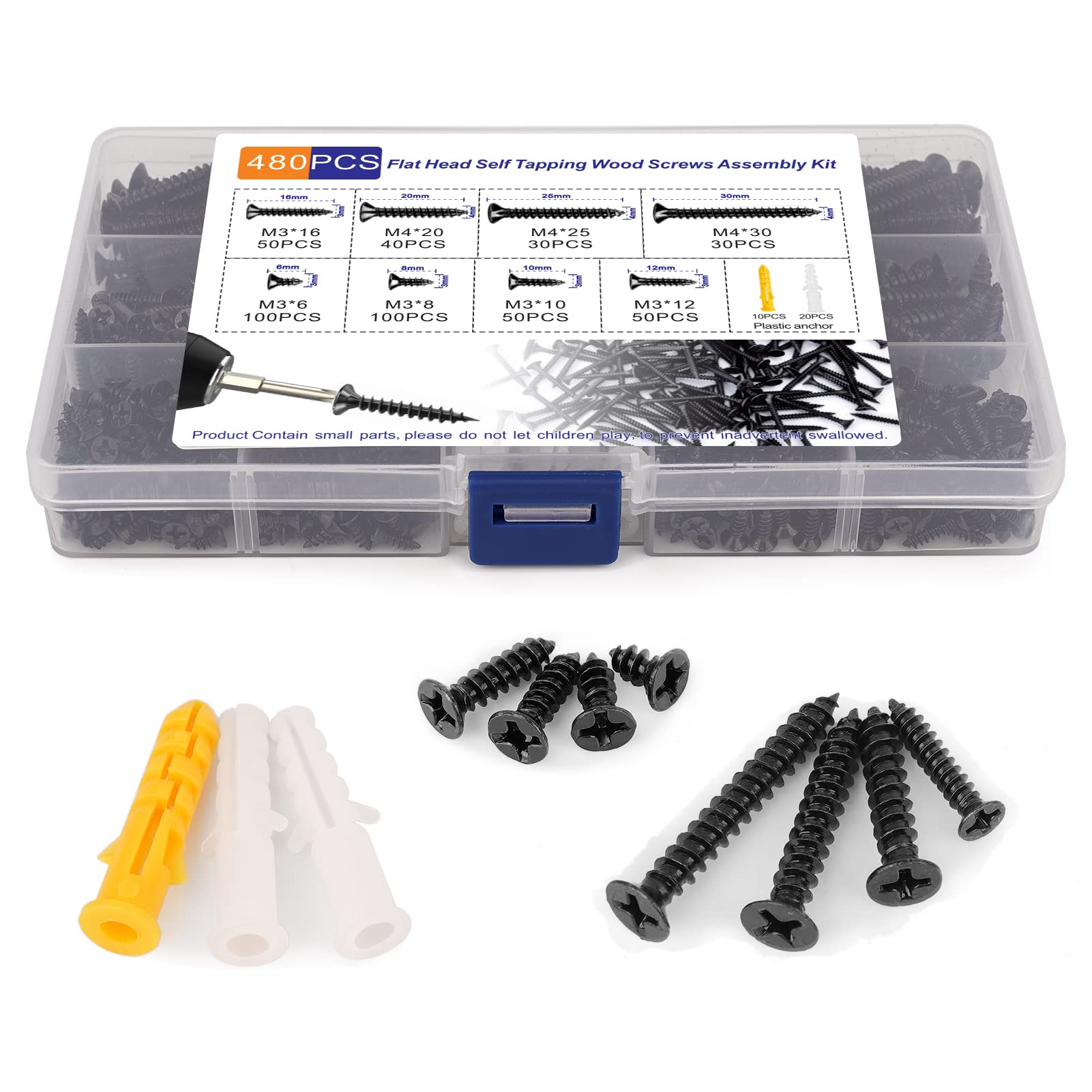 1138PCS Laptop Screws Assortment kit, JERLITU Replacement Computer Motherboard Standoffs Screws Set, PC Case Fan Screws, M.2 SSD Mounting Screws, Hard Hrive Screws, for Computer Repair, Assembly