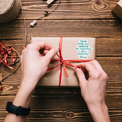 Wailozco You're Pretty Darn Awesome for Supporting - Thank You Handmade Stickers, Small Shop Stickers, Envelopes Labels for Small Business - 500 Per Roll