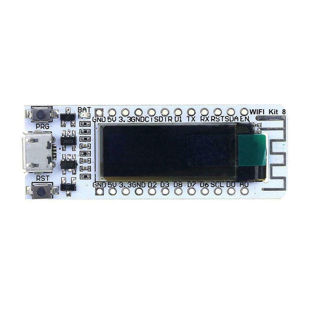 Hailege 0.91" ESP8266 OLED Display 0.91 Inch OLED ESP8266 WiFi Development Board WiFi Kit 8 CP2102 IOT Support Arduino IDE NodeMCU LUA
