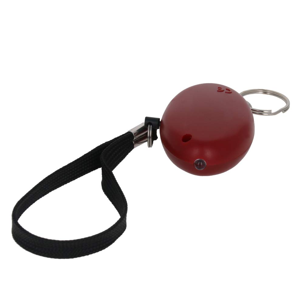 Bettomshin Safe Sound Personal Alarm, 4Pcs 130DB Personal Security Alarm Keychain with LED Light, Emergency Self-Defense Security Alarm for Women Men Children Elderly, Red