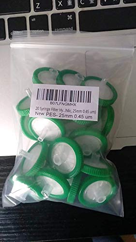 20 Count Syringe Filter (nylon-25mm 0.22um)