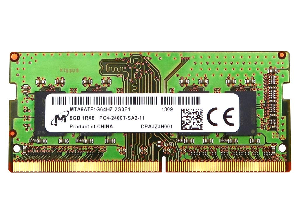 MTA8ATF1G64HZ 8GB 1Rx8 DDR4 SO-DIMM PC4-19200 2400MHz 260-Pin Non-ECC CL17 1.2V Laptop Memory Module MTA8ATF1G64HZ-2G3E1 Compatible Replacement Spare Part for Micron Compatible and Laptop Systems